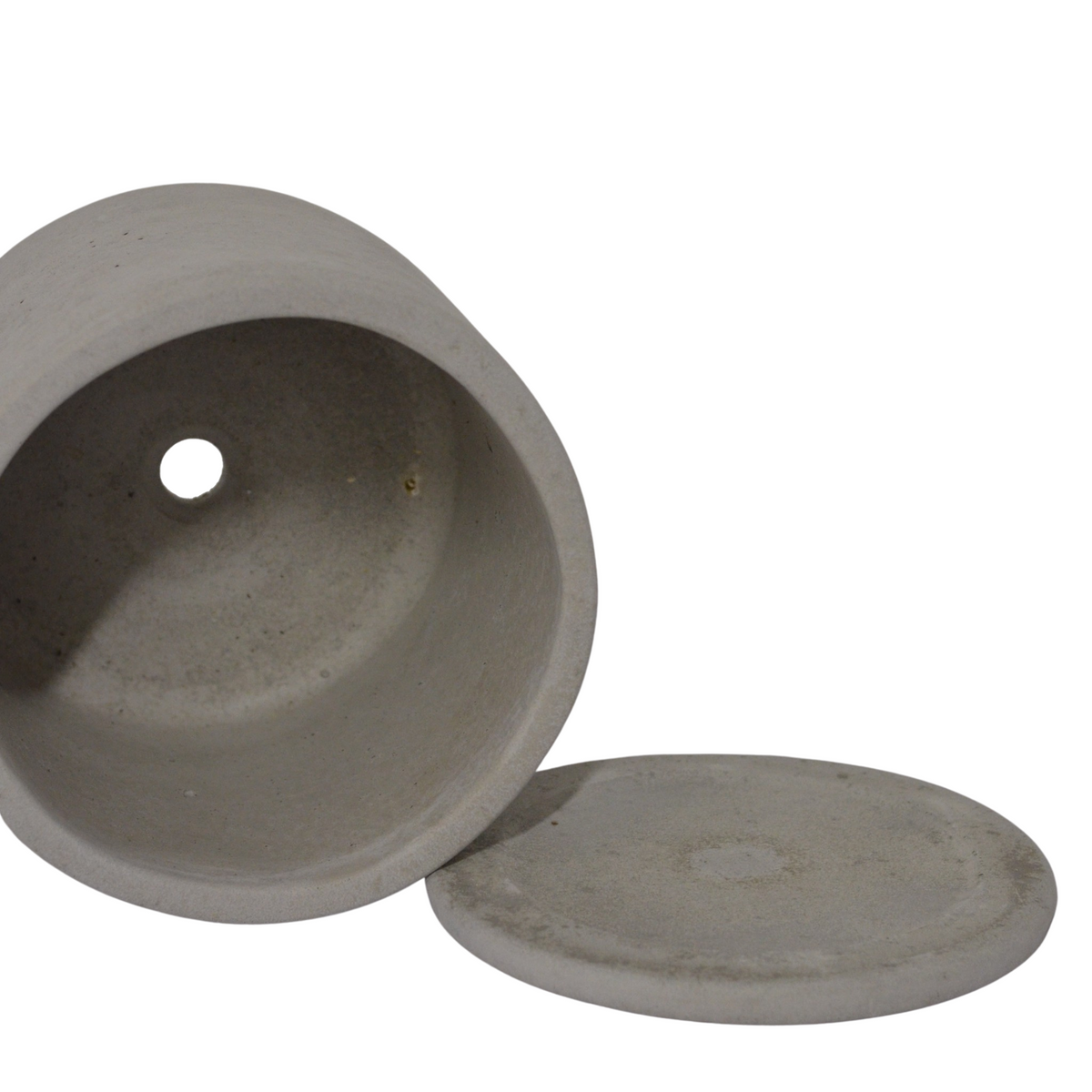 Concrete Pot Round Large (with tray) 20cm – Cape Garden Online