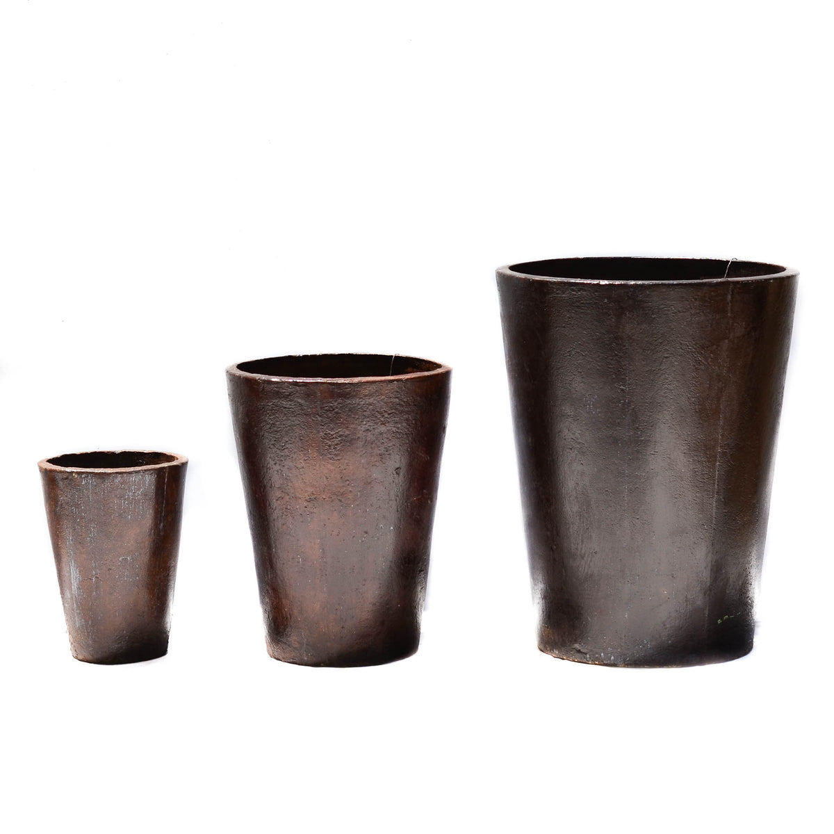 Piza Round Rustic Fibre Cement Pot – Cape Garden Online